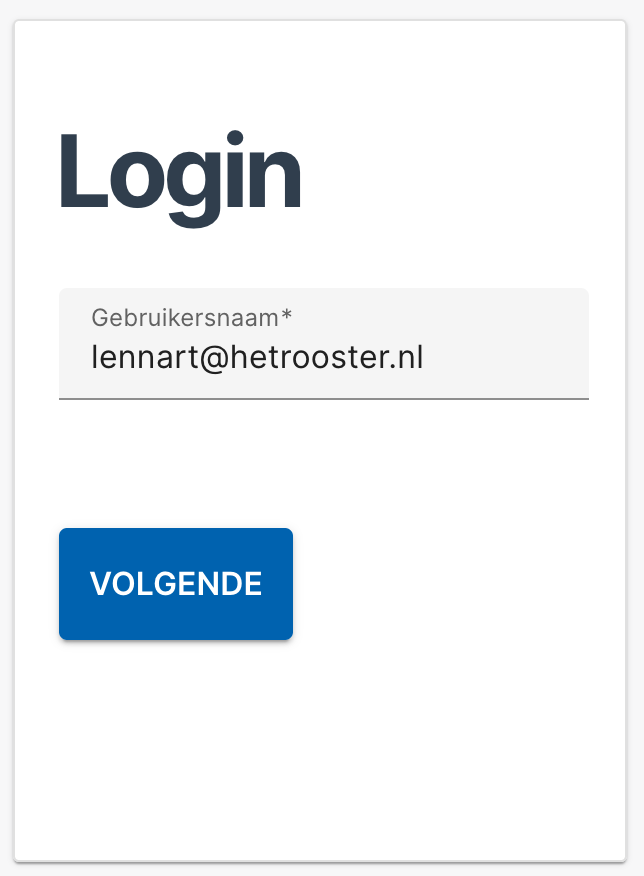 Hoe werkt inloggen met een eenmalige code? – Het Rooster Support