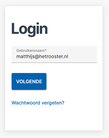 Inloggen met SSO (Single Sign-On) – Het Rooster Support
